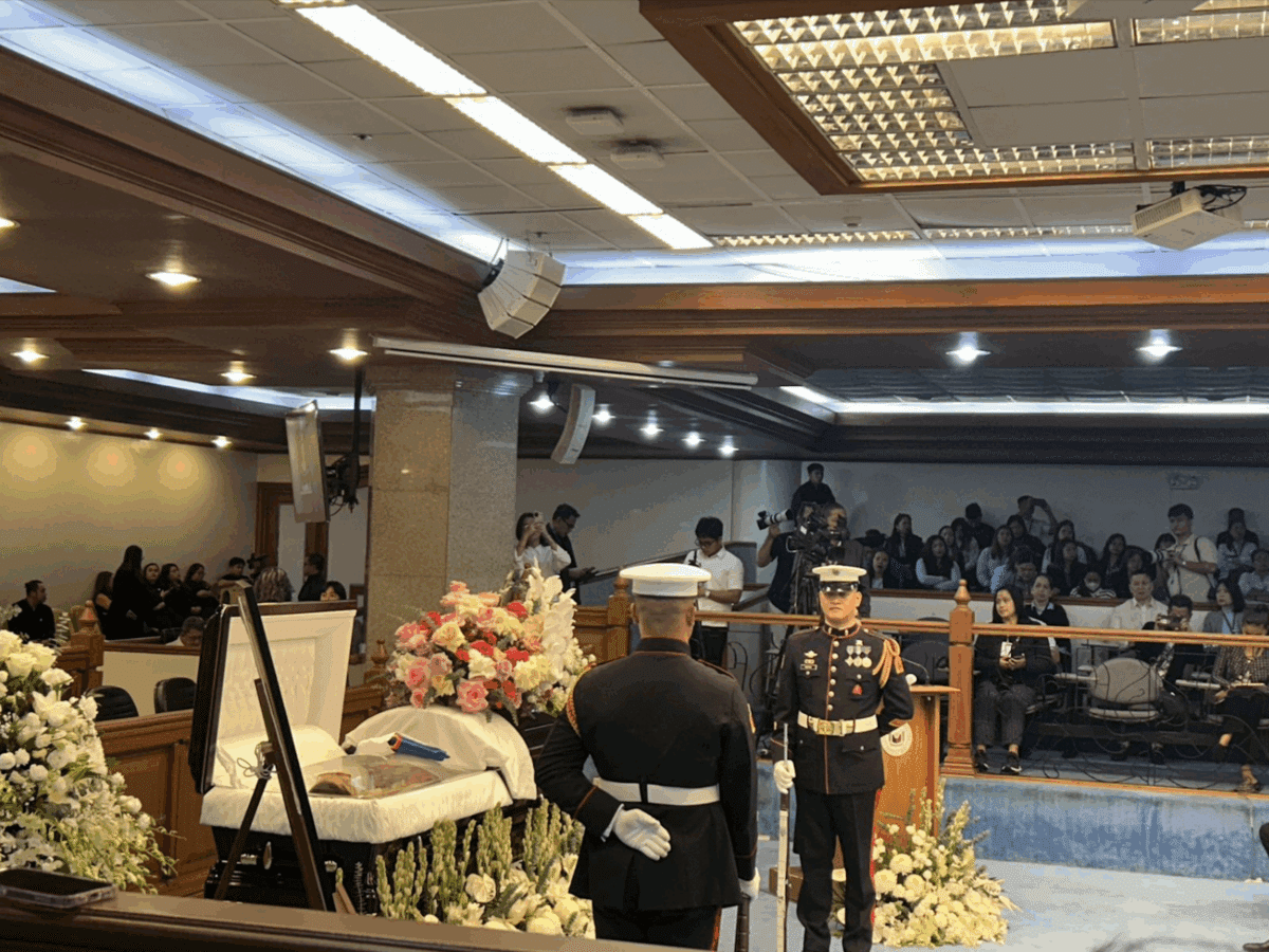 Senate holds necrological service for Juan Ponce Enrile
