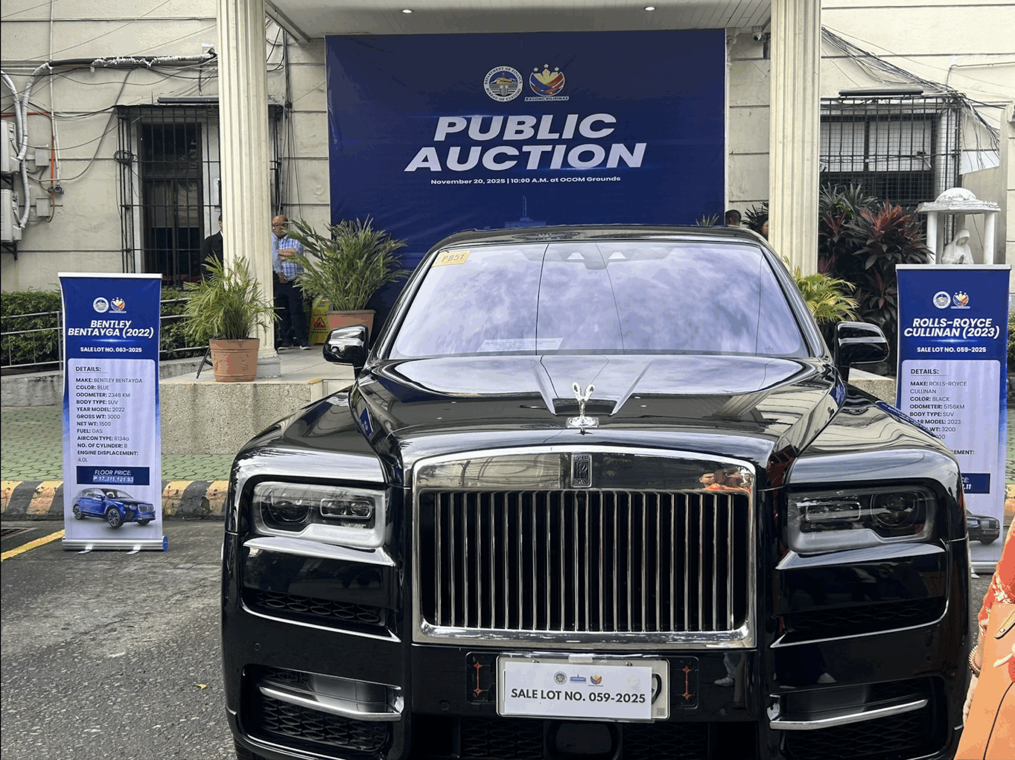 3 of 7 Discaya-owned luxury cars sold in BOC auction