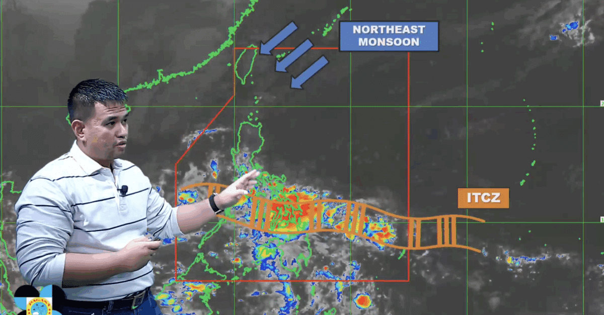 Pagasa: ITCZ, amihan to bring cloudy skies, rains across PH