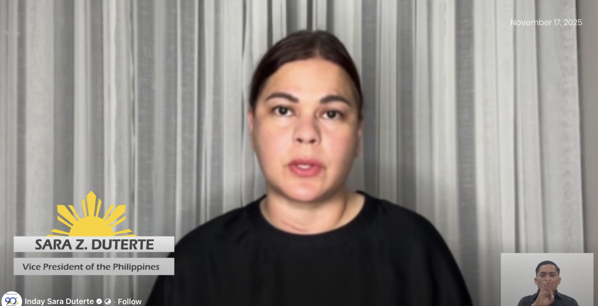 Sara Duterte: Marcos facing 'a profound crisis of confidence'