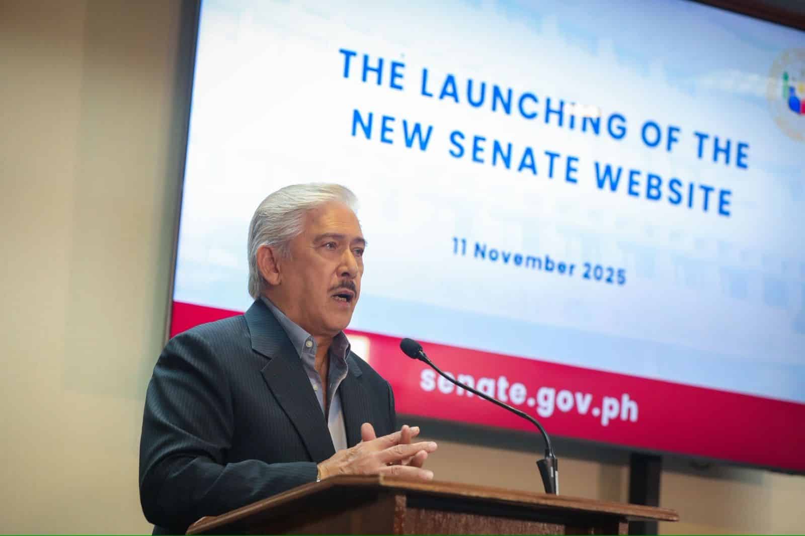 Senate unveils new website to enhance public access