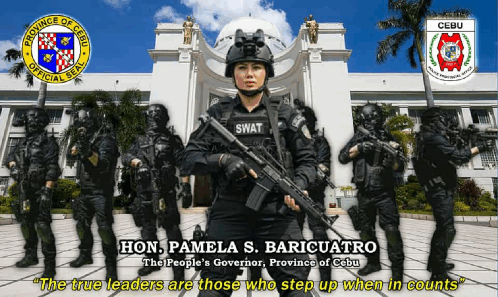 Cebu governor faces complaint for ‘wearing’ SWAT uniform