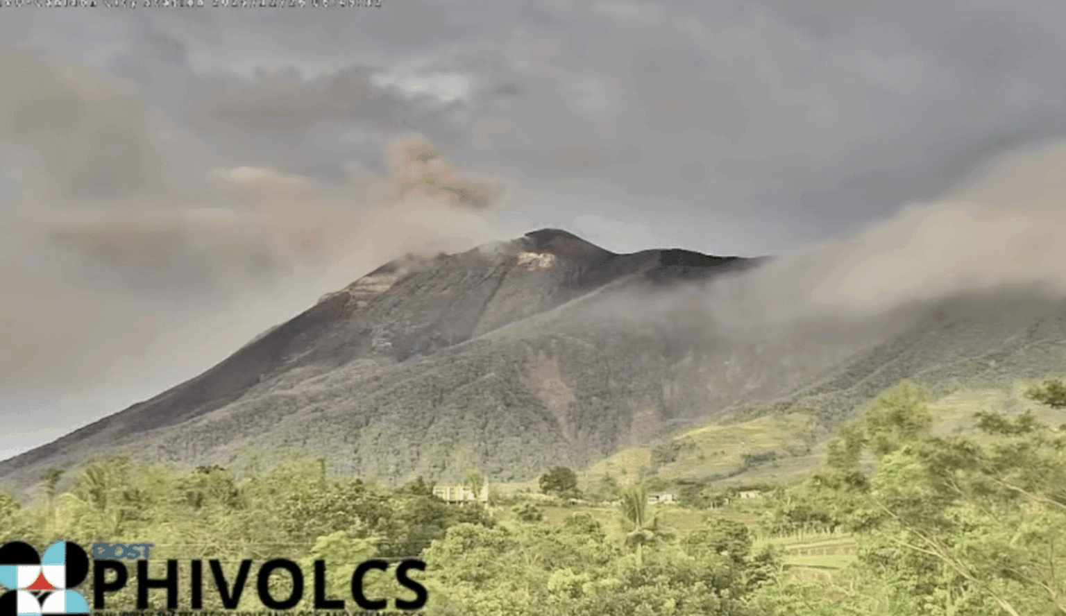 Kanlaon Volcano in Negros Island emits ash on Friday morning | Inquirer ...