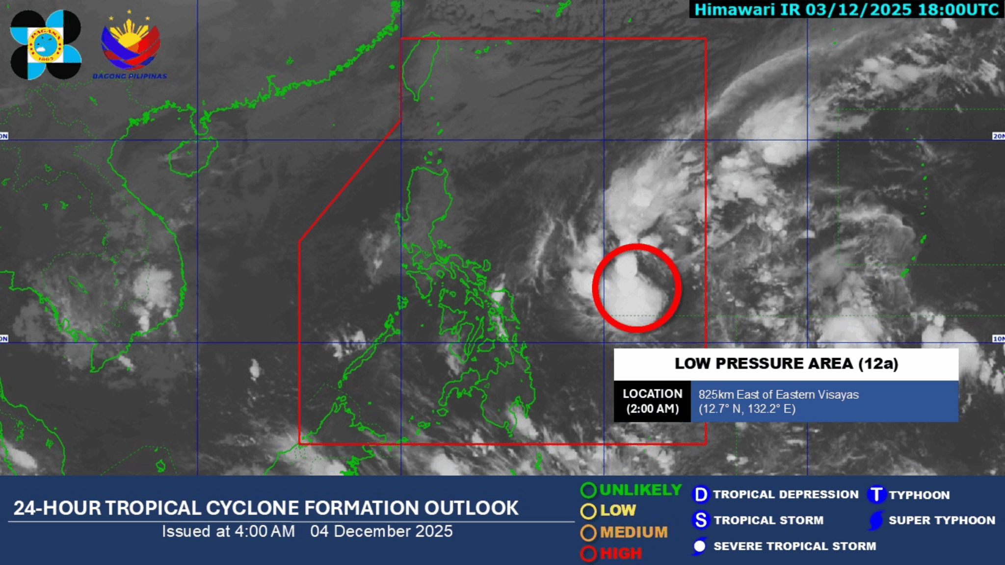 LPA, shear line to bring heavy rainfall to east of PH — Pagasa