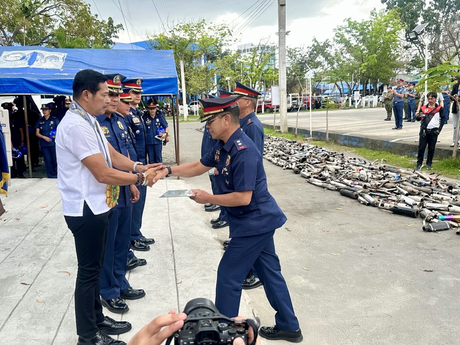 Over 1,700 confiscated modified mufflers destroyed in Bulacan