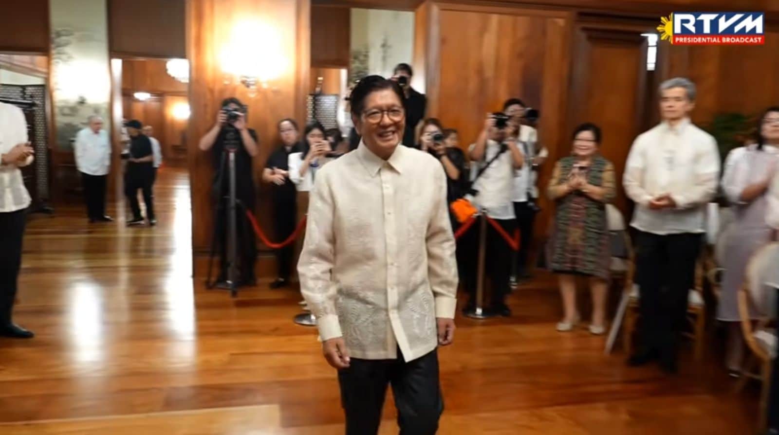 Marcos speaks for 1st time since last week, shows gains in educ