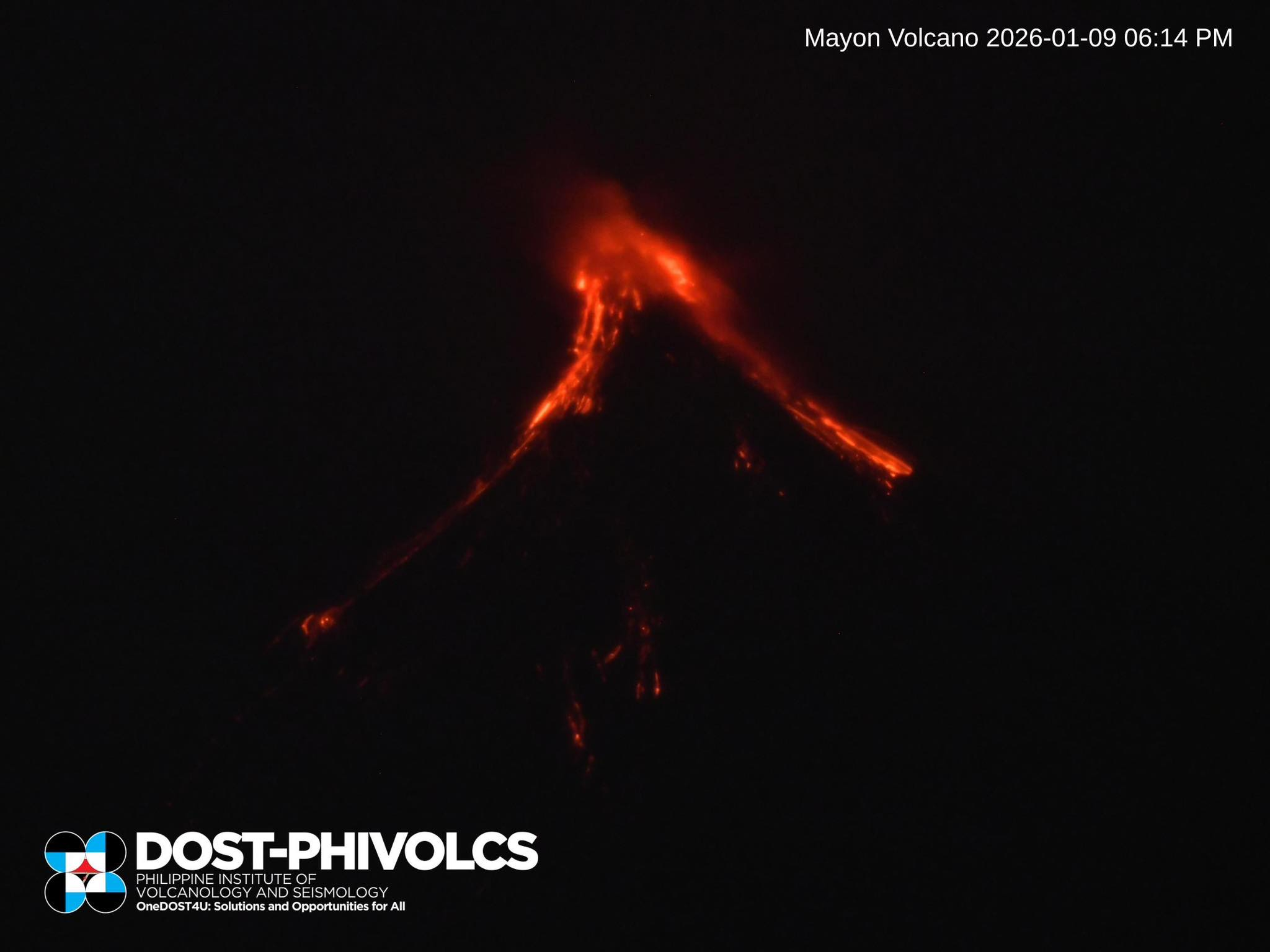 Dome-collapse PDCs observed anew over Mayon Volcano Friday
