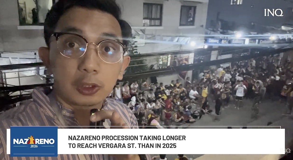 WATCH: Nazareno procession taking longer to reach Vergara St.